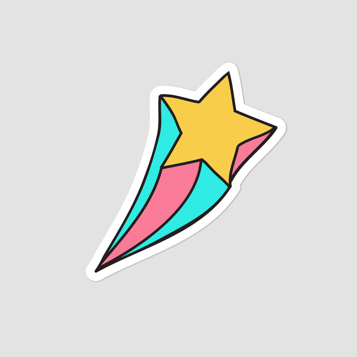 Pegatina Estrella Fugaz - Somos Pandereta